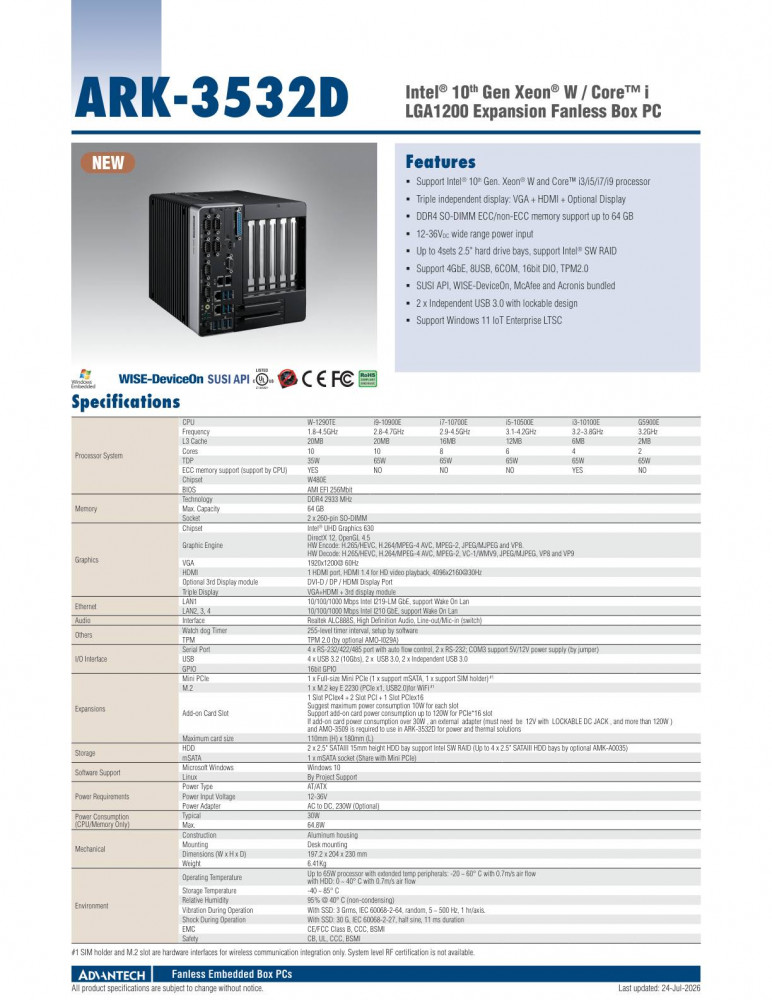 ARK-3532D technical document page 1