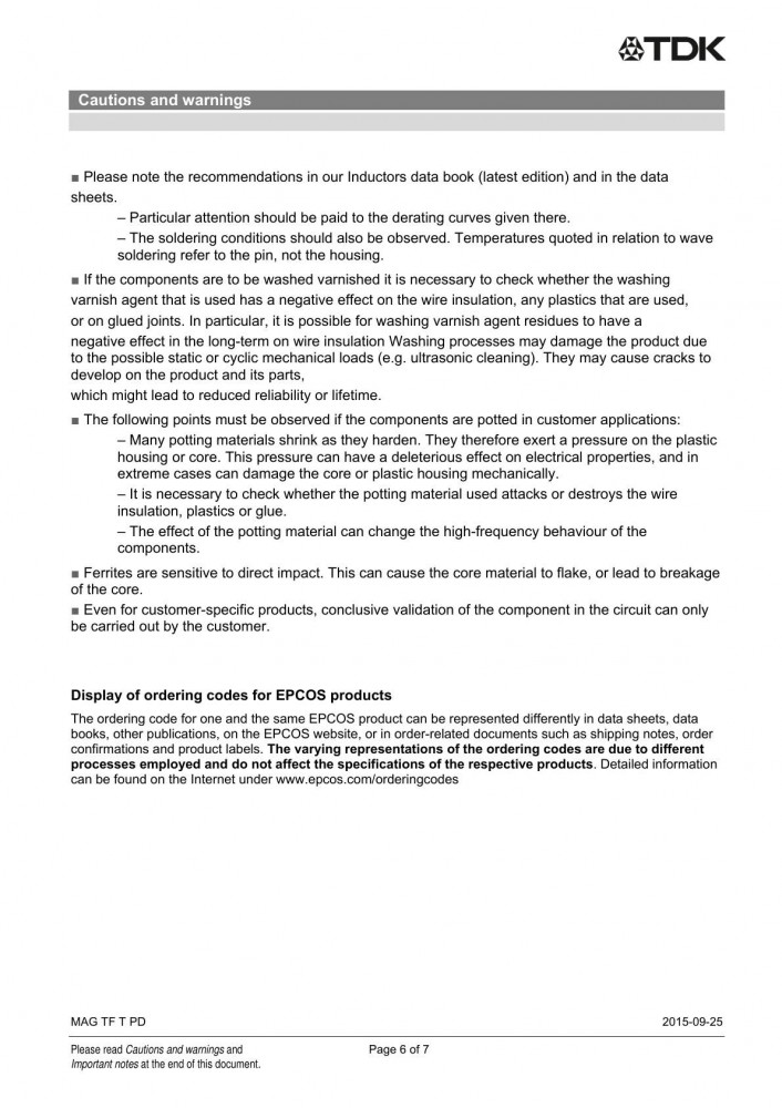 B82805 datasheet page 6