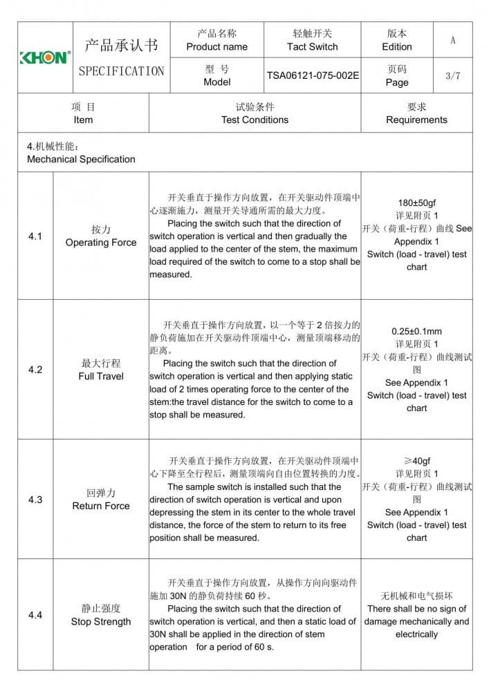 TSA06121-075D332CA-003E specification page 4