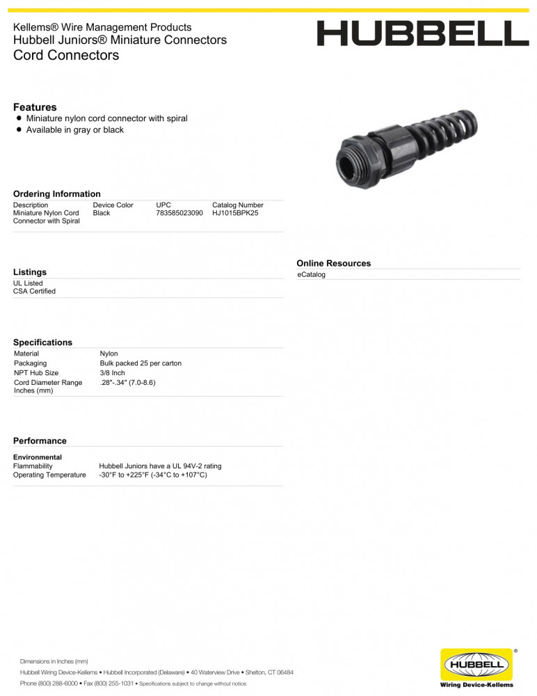 HJ1015BPK25 product document image