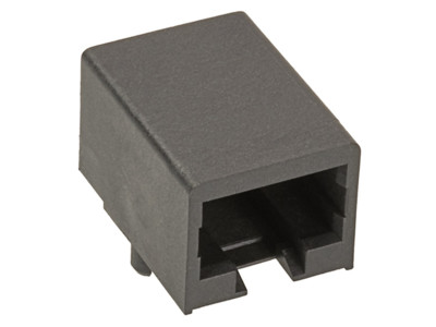 Modular Jack, Right-Angle, Low Profile, 8/10, Panel Stops