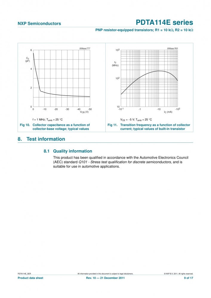 PDTA114ET datasheet page 9