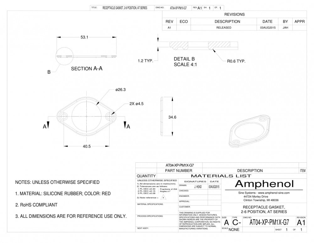Amphenol AT04-XP-PM1X-G7 technical drawing