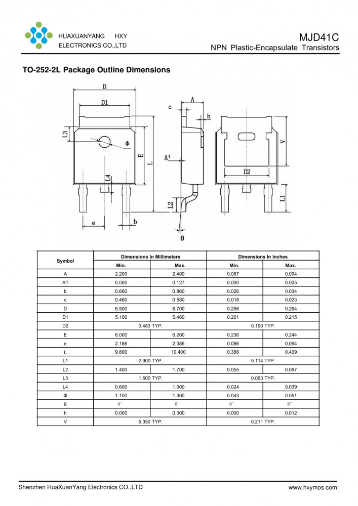 MJD41C datasheet page 2