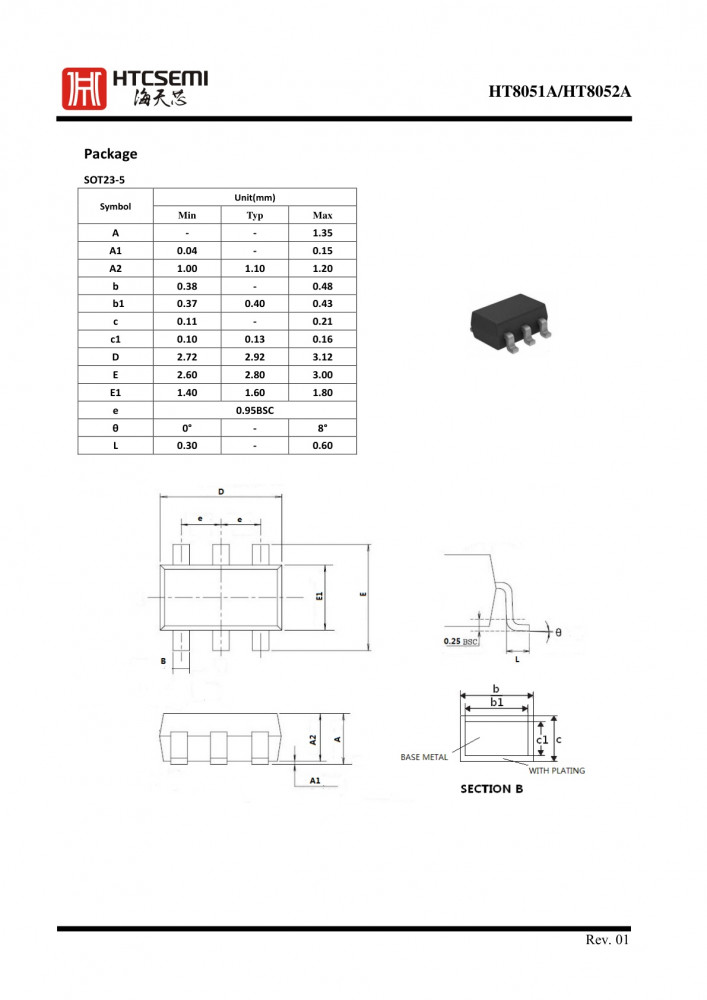 HT8052ARZ technical document page 6