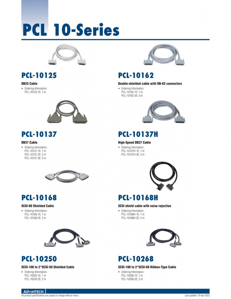 ADVANTECH PCL 10-Series documentation page 1