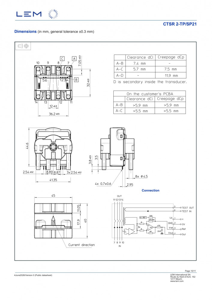 CTSR 2-TP/SP21 technical document, page 10