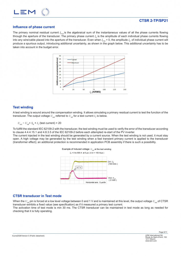 CTSR 2-TP/SP21 technical document, page 6