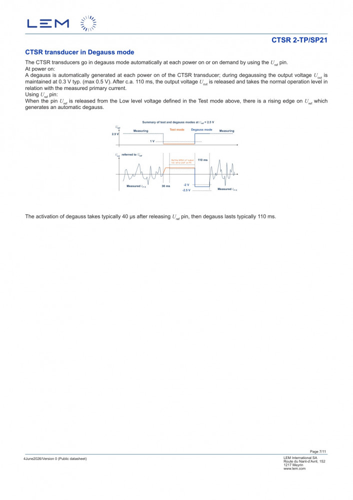 CTSR 2-TP/SP21 technical document, page 7