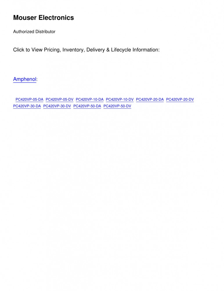 PC420V-Dz datasheet page 3