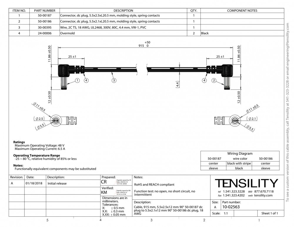 Tensility International 10-02563 product drawing