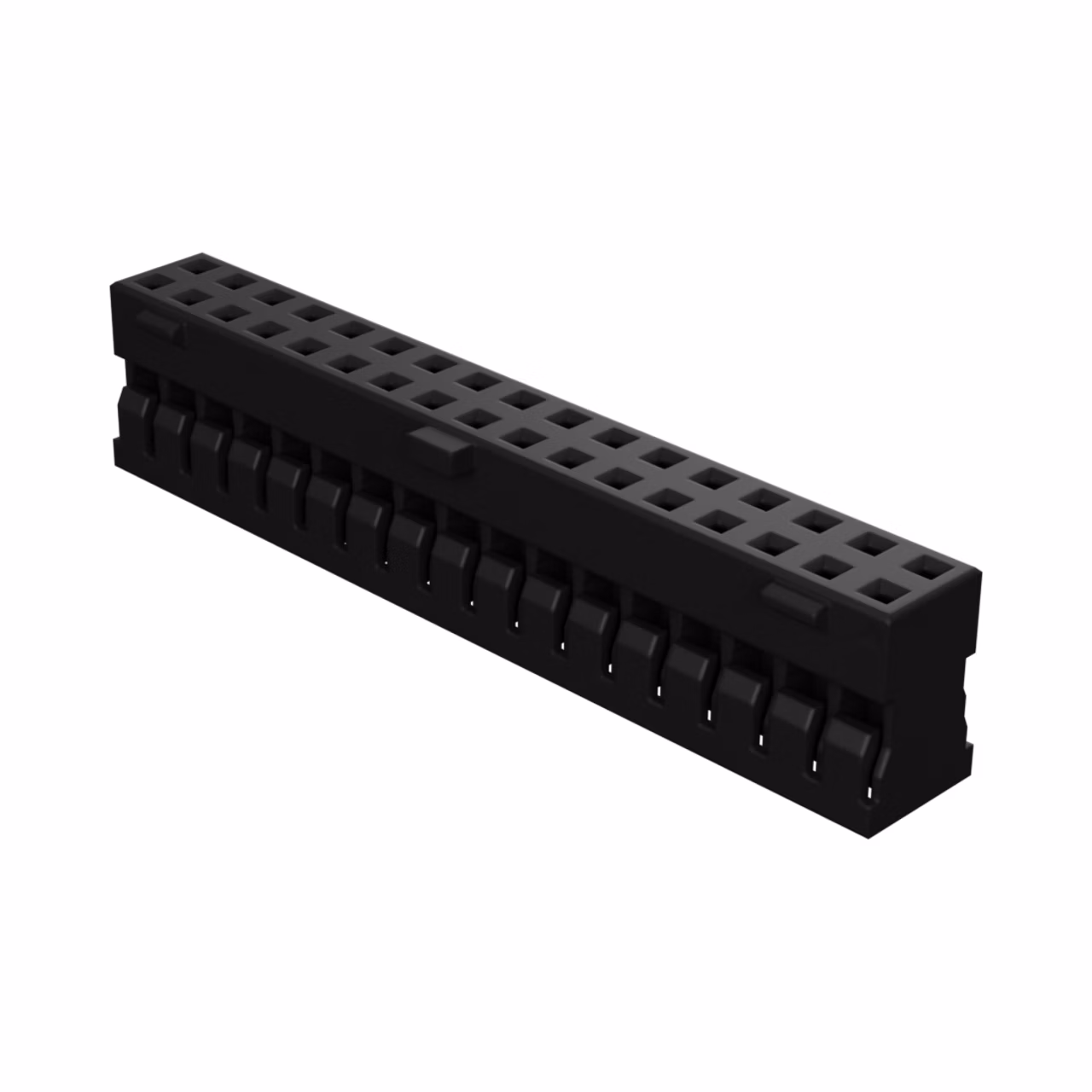 2.00mm Pitch, Milli-Grid Receptacle Housing, 34 Circuits, Center Polarization, Side Latches, Lead-Free for sale