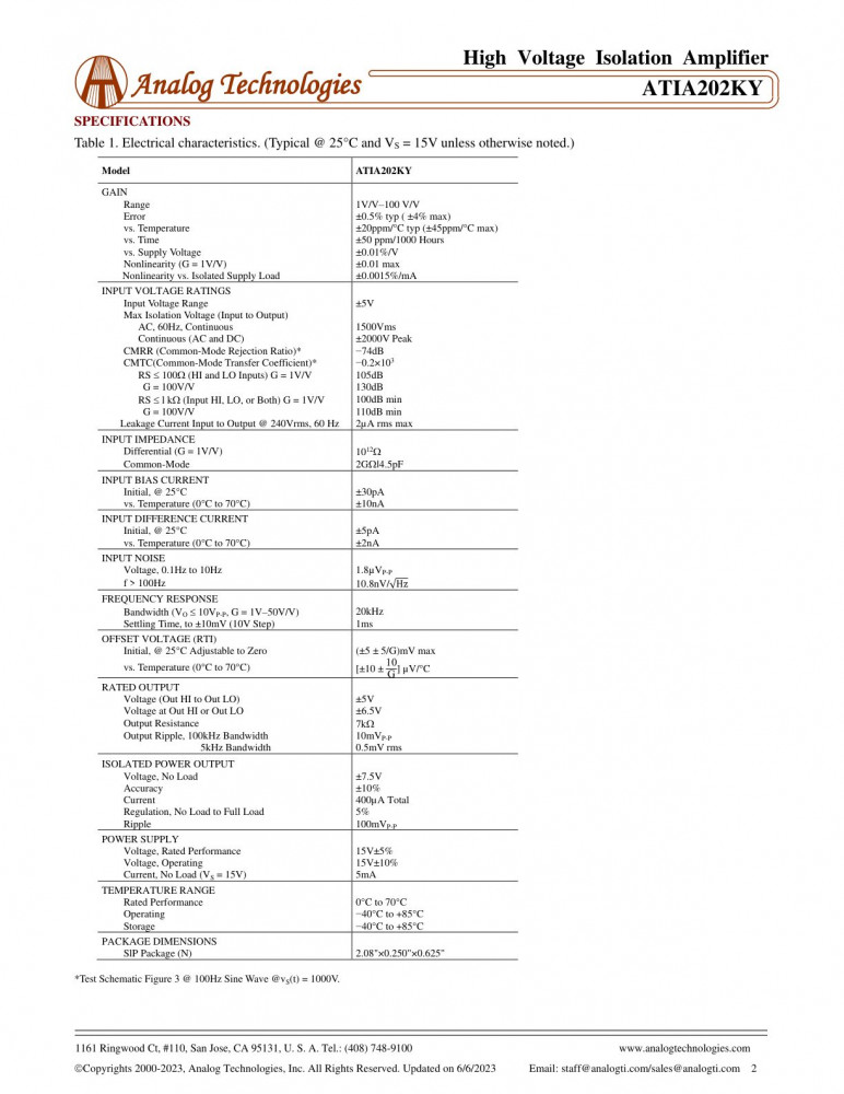 ATIA202KY datasheet page 2
