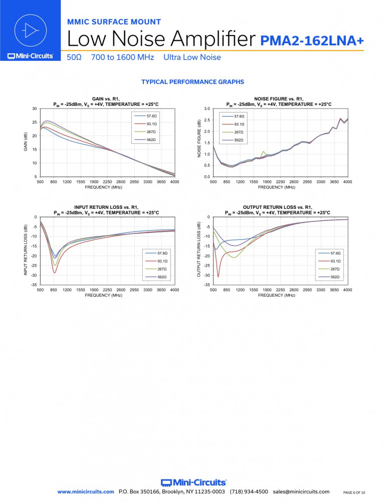 PMA2-162LNA+ document page 6