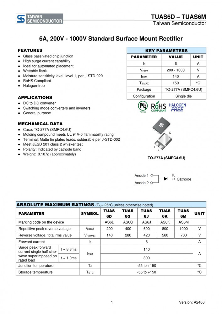 TUAS6G technical document page 1