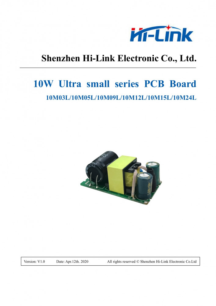 HLK-10M05L datasheet page 1