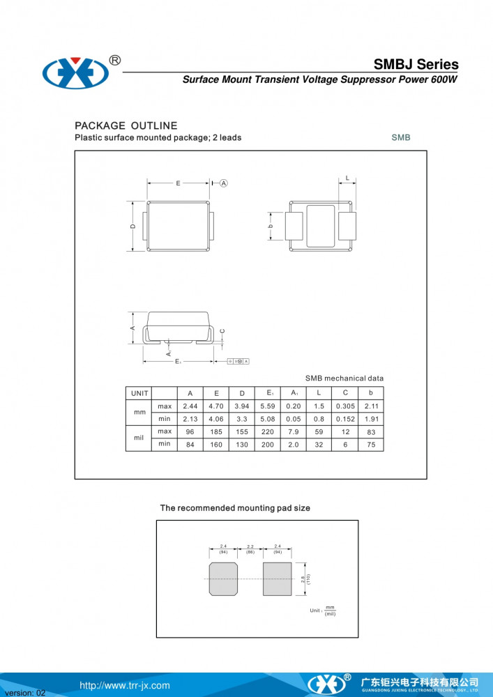 JUXING SMBJ5.0A datasheet page 4