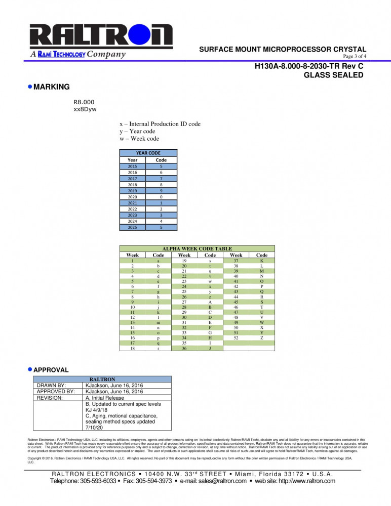 H130A-8.000-8-2030-TR datasheet preview, page 3