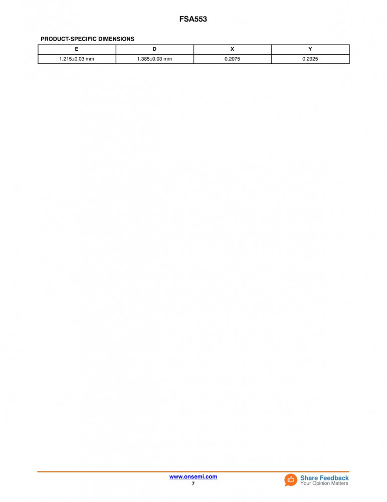 FSA553 datasheet page 7