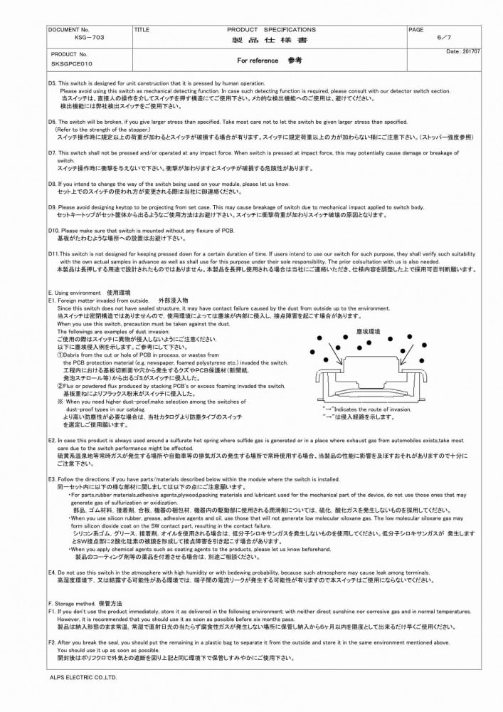 SKSGPCE010 specification page 6