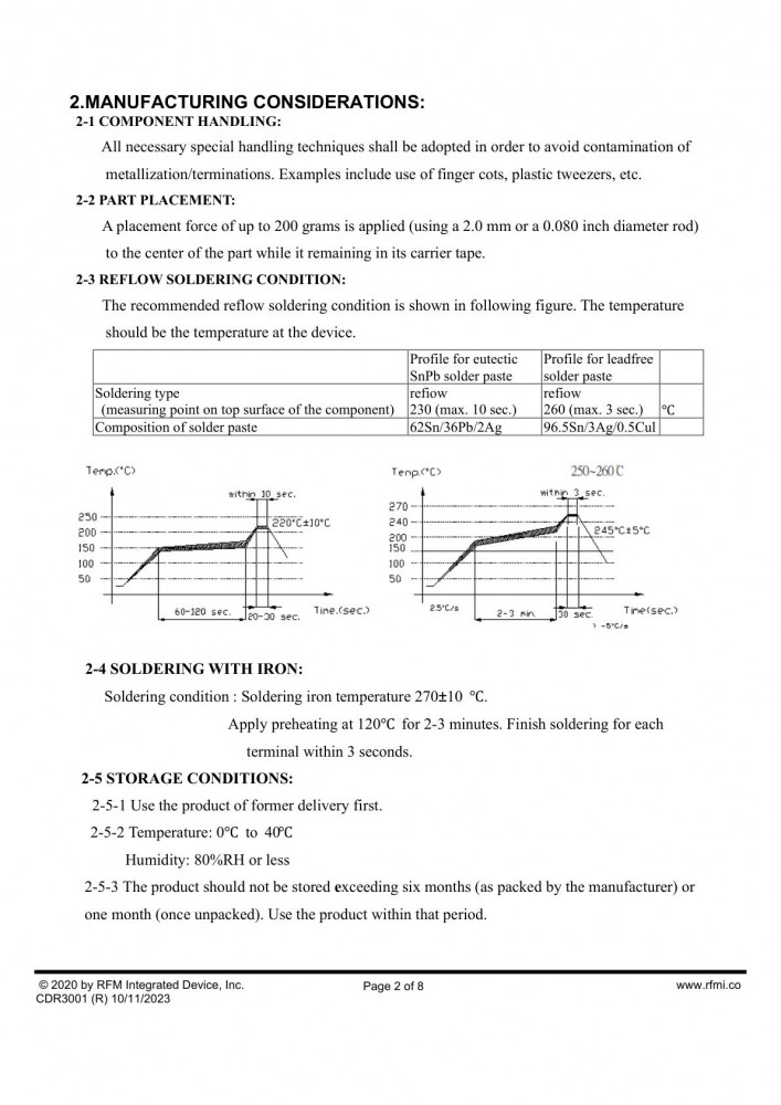 CDR3001 technical document page 2
