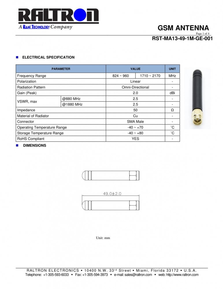 RST-MA13-49-1M-GE-001 datasheet page 1
