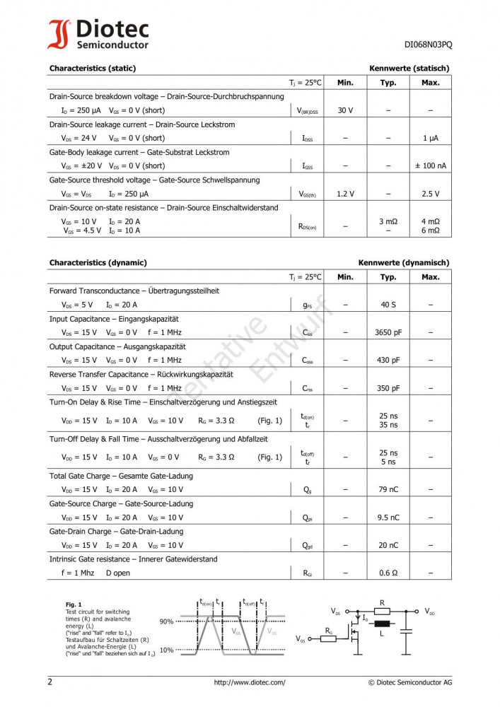 DI068N03PQ datasheet page 2
