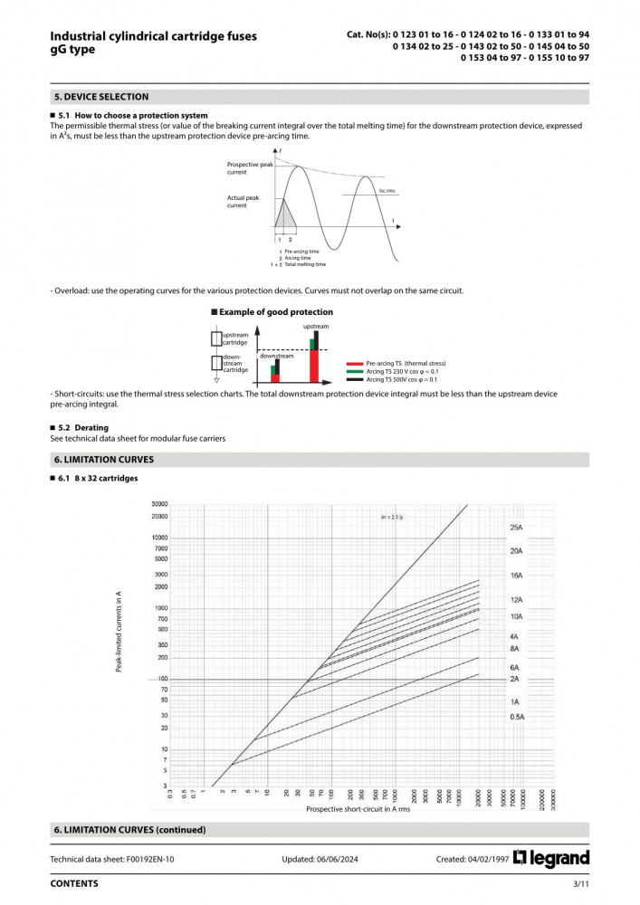 Legrand technical document, page 3