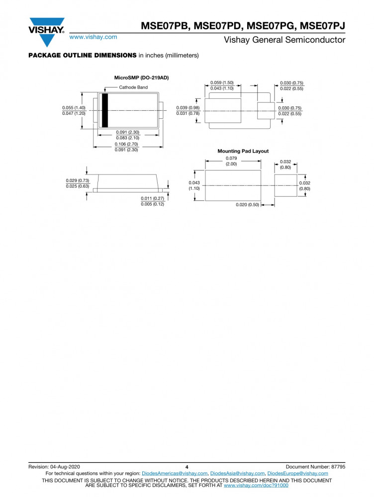 MSE07P datasheet page 4
