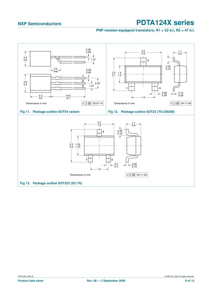 PDTA124XT datasheet page 9