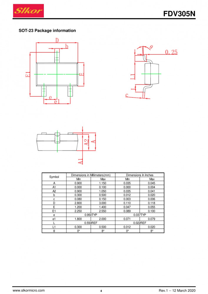 FDV305N datasheet page 4