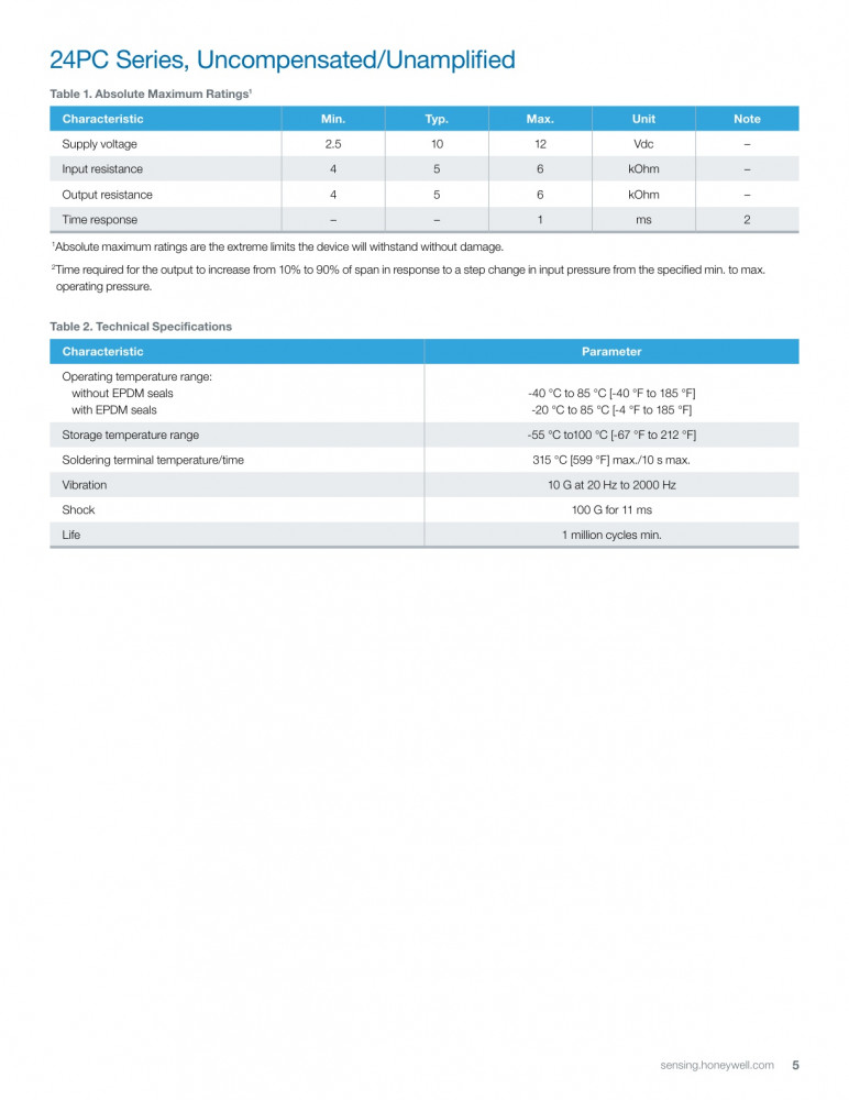 Honeywell 24PC datasheet page 5