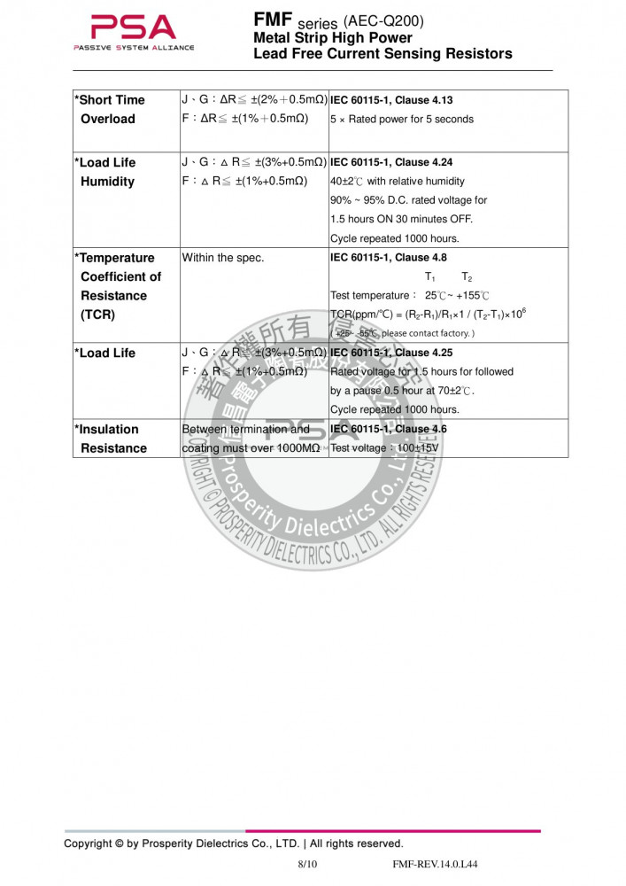 PSA FMF series document page 9