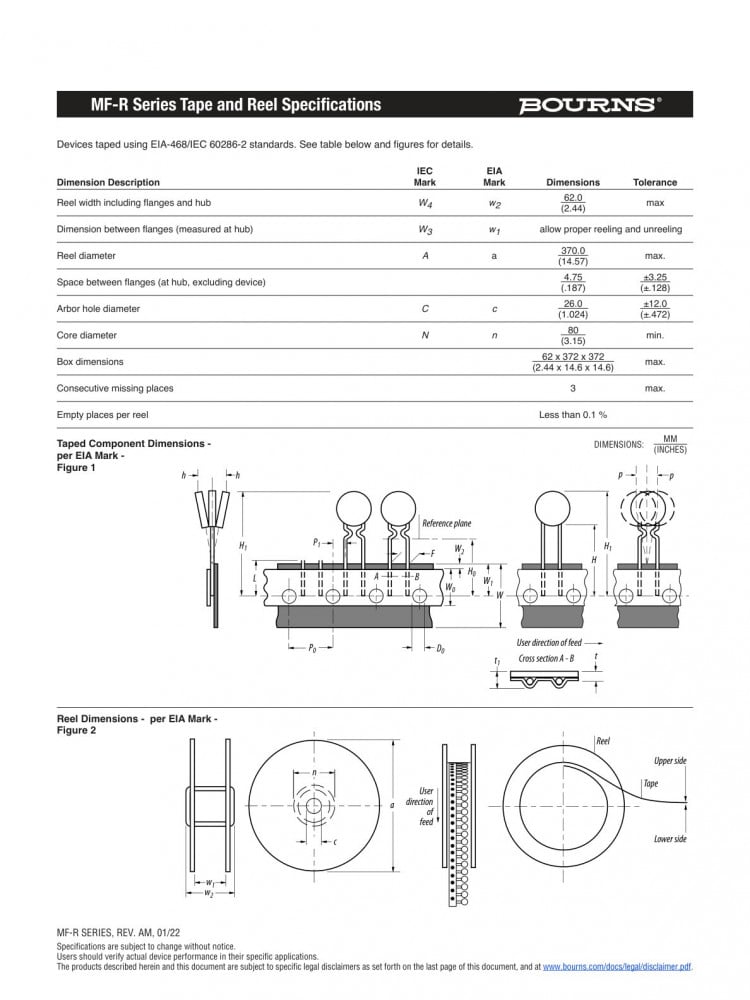 Bourns MF-R Series datasheet page 8