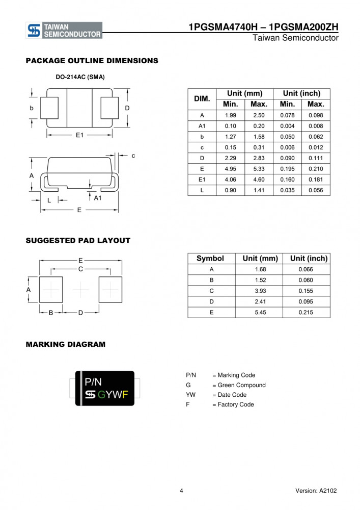 1PGSMA4748H datasheet page 4