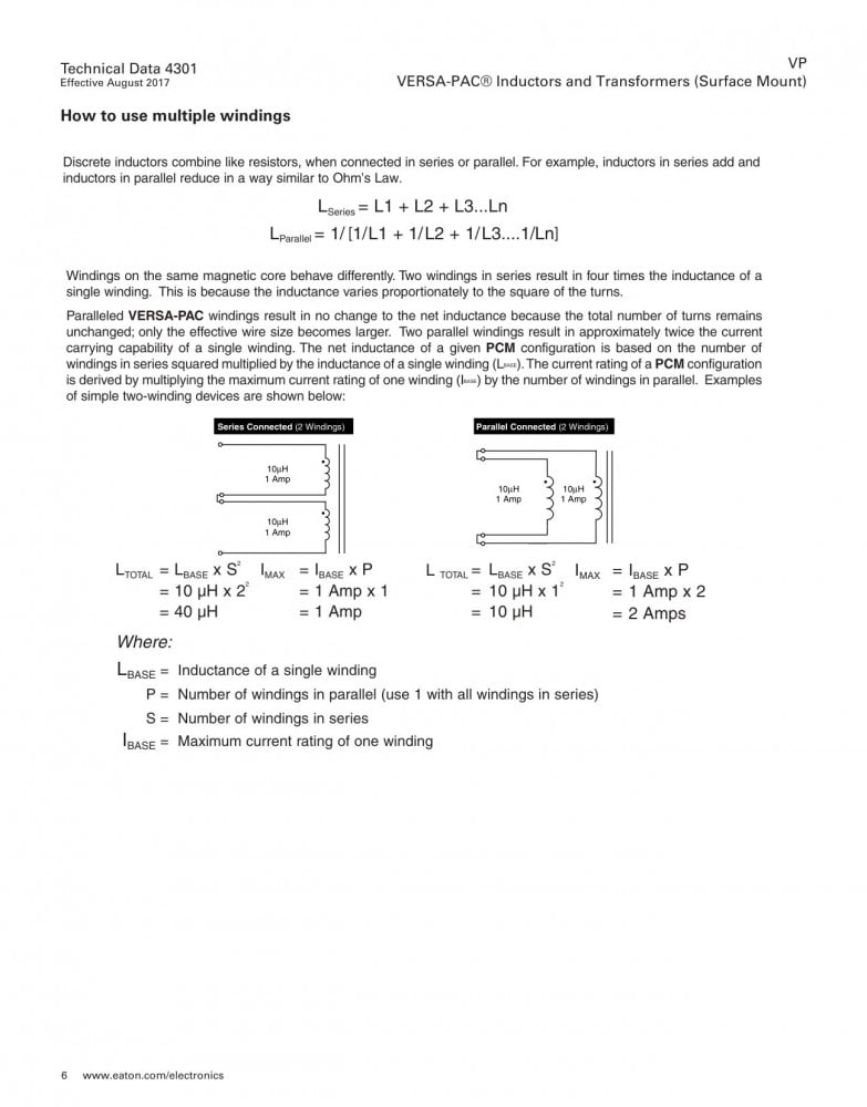 EATON VERSA-PAC datasheet page 6