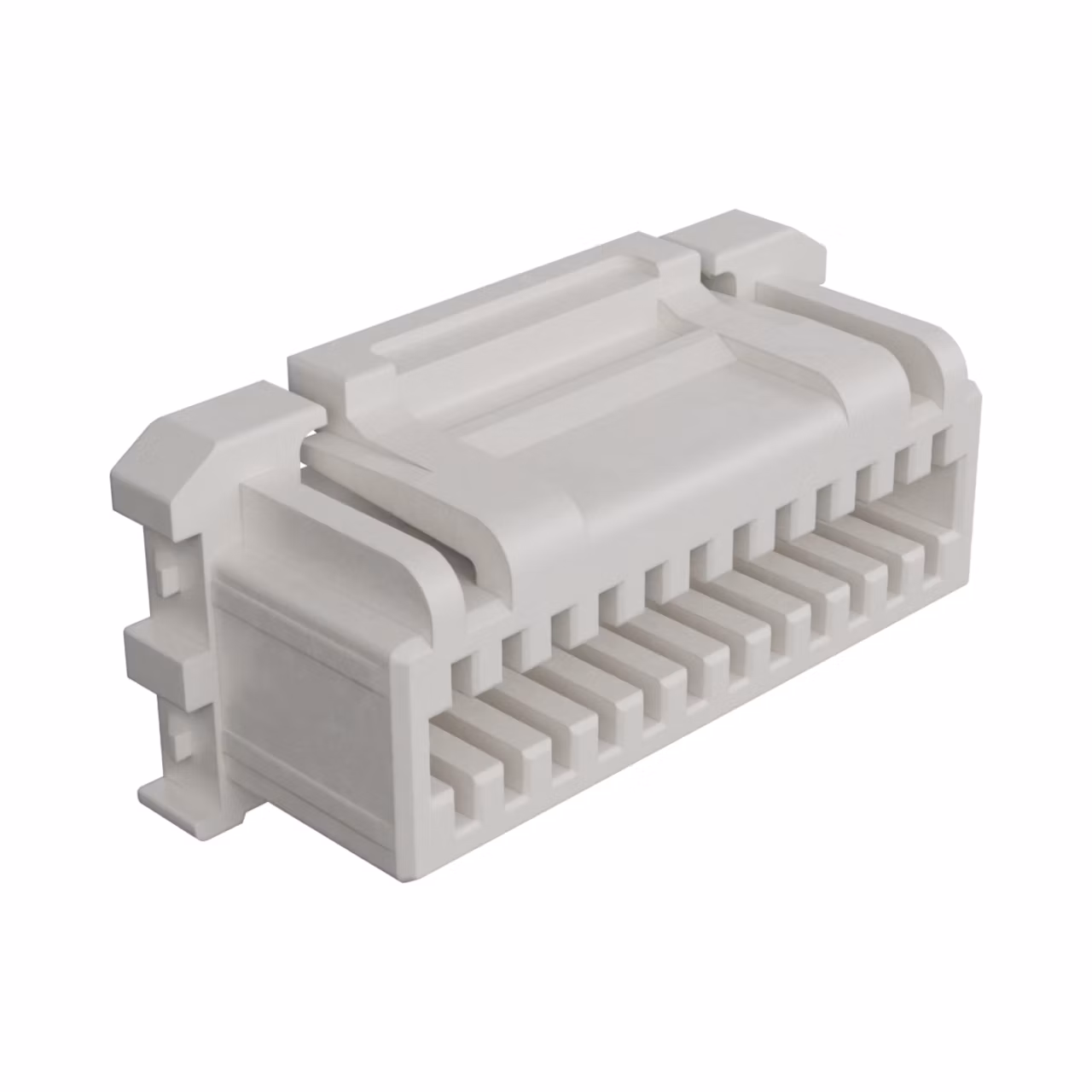Micro-Lock Plus TPA Type Receptacle Housing, 1.25mm Pitch, Low-Halogen, Dual Row, Positive Lock, 24 Circuits, Natural (White) for sale