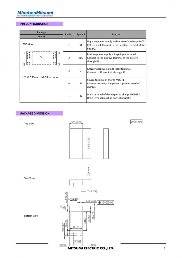 MC3651 datasheet page 3