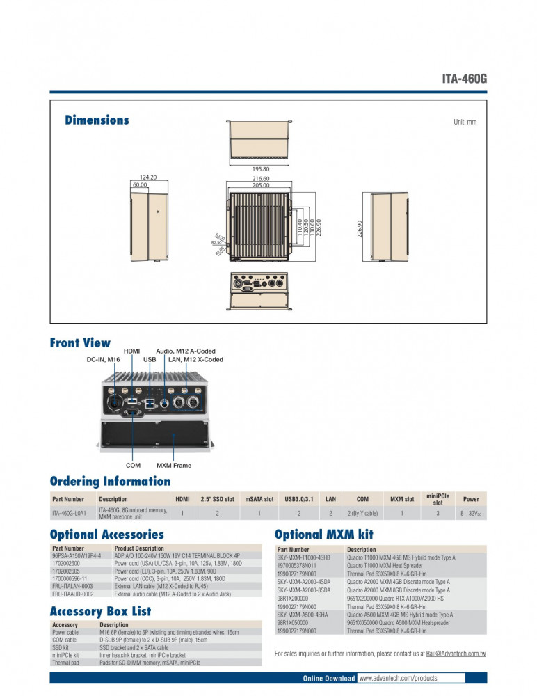 ITA-460G product document page 2