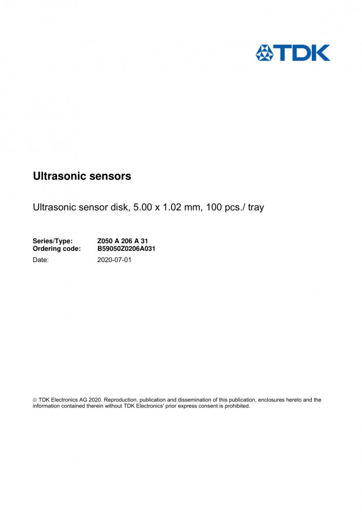 B59050Z0206A031 technical document page 1