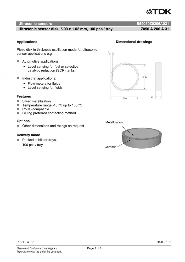 B59050Z0206A031 technical document page 2