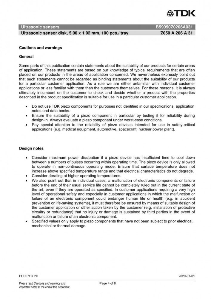 B59050Z0206A031 technical document page 4