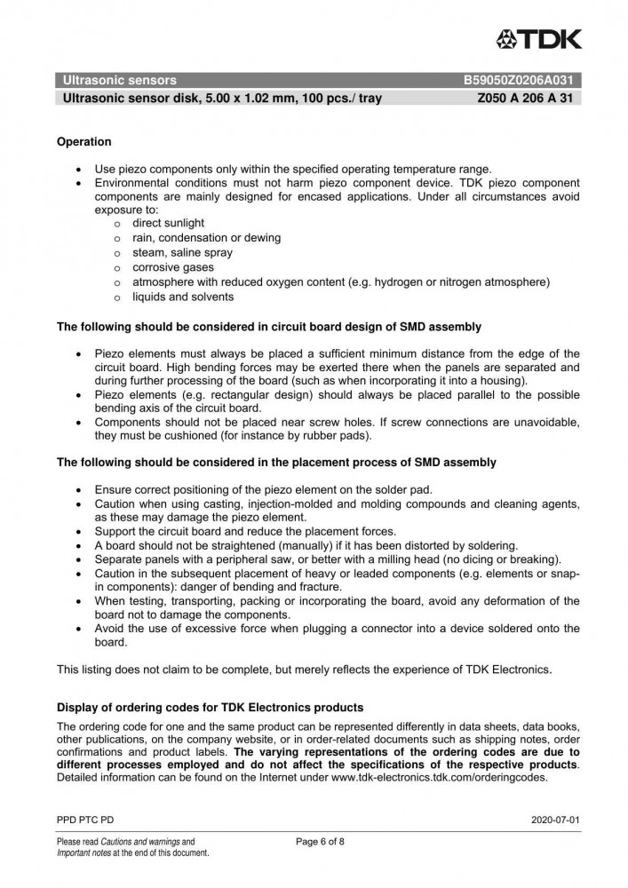 B59050Z0206A031 technical document page 6