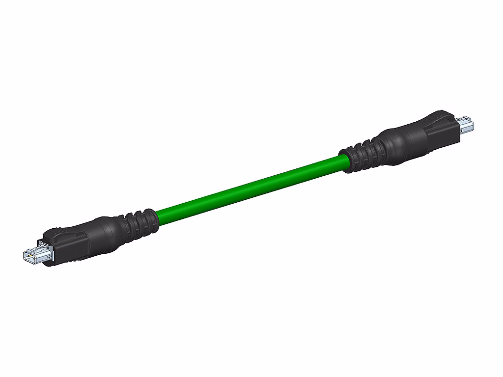 T1 Industrial Single-Pair Ethernet (SPE) Plug Cable Assembly, IP20, 7.5m Cable Length
