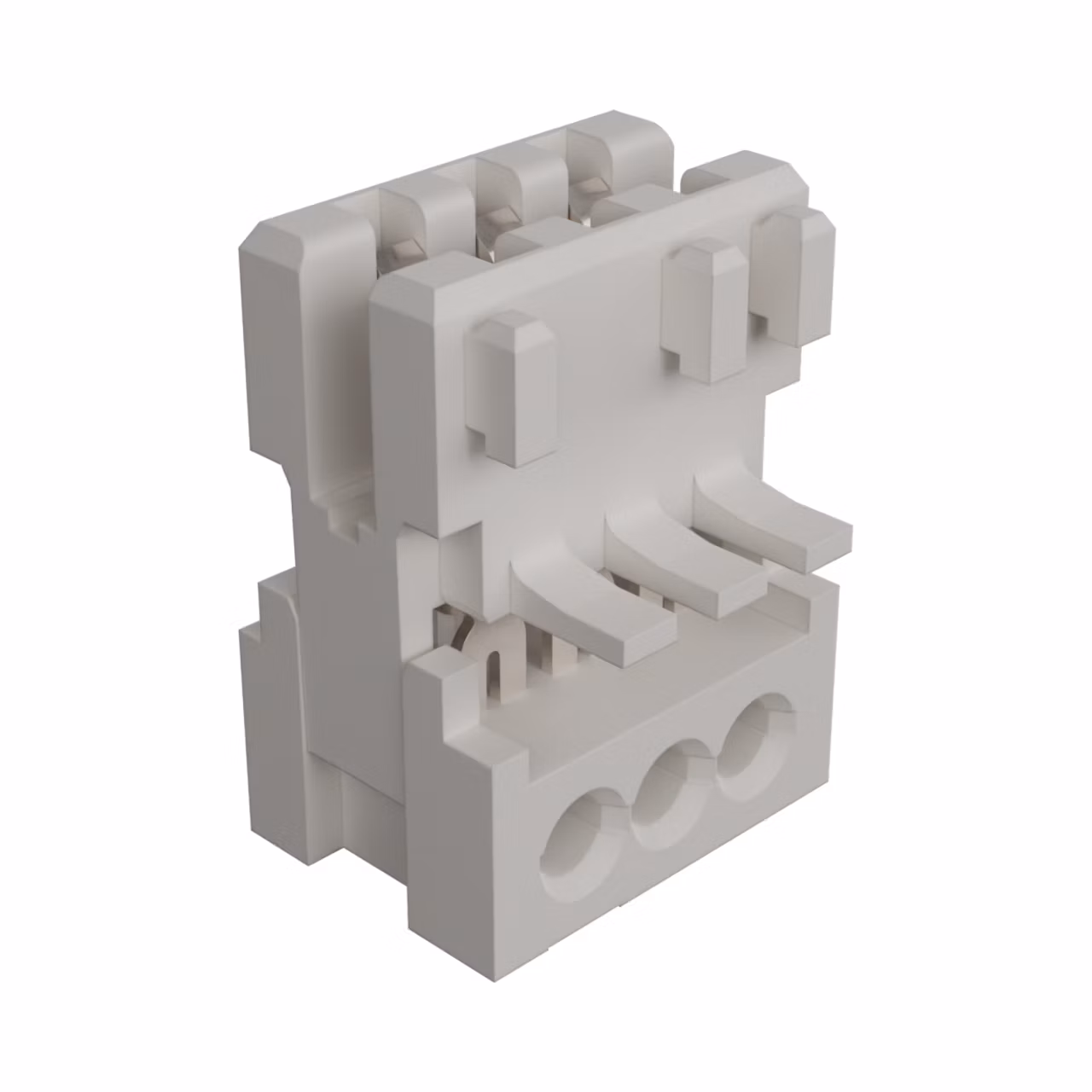 Appli-Mate RAST 2.5 Female Connector, 2.50mm Pitch, 3 Circuits, Position B Removed, Open Endwalls for sale