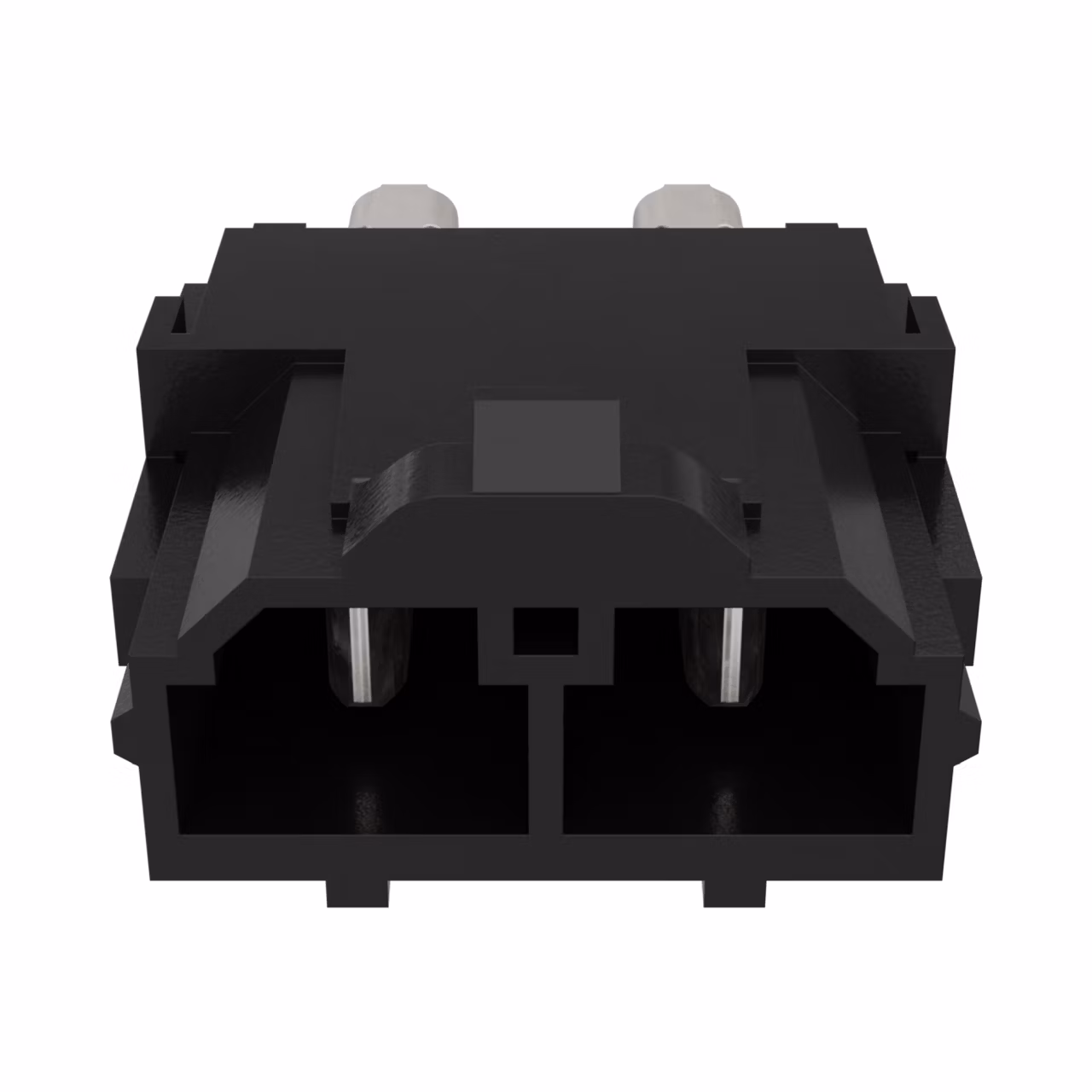 Mini-Fit Sr. Right-Angle Header, 10.00mm Pitch, Single Row, 2 Circuits, 5.10mm Tail Length, for 3.18mm PCB, Tin (Sn) Plating, without Clip, USE NYE LUBE ON MATING SURFACES for sale