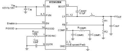 RT2852BH - 3A, 18V, Synchronous Step-Down Converter for sale