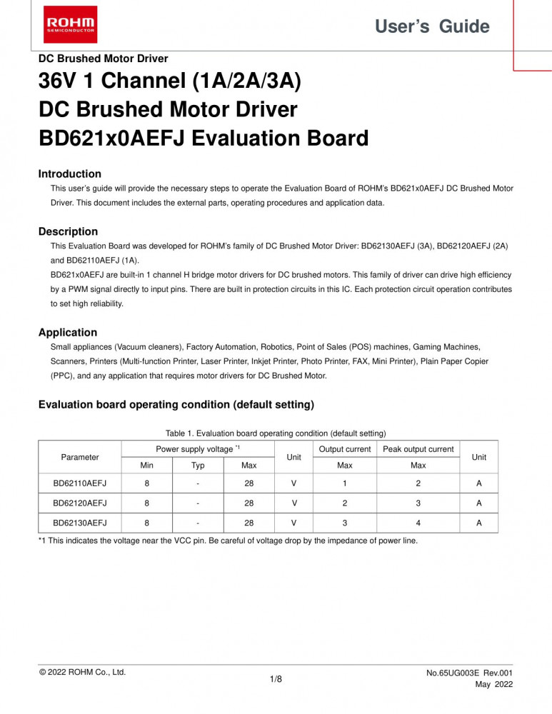 BD62110AEFJ-EVK-101 document page 1