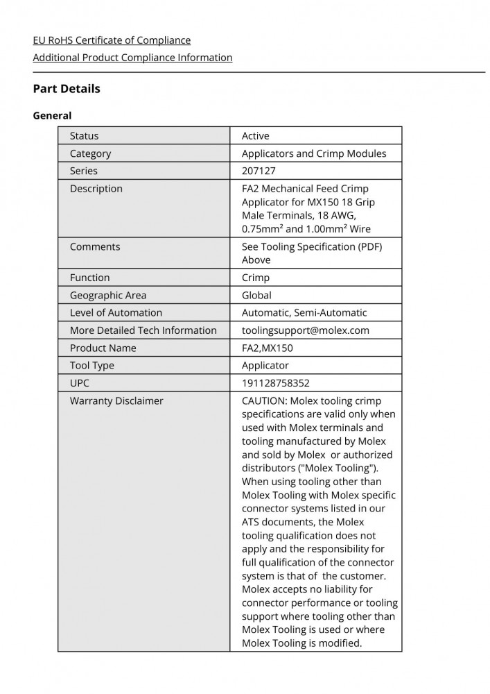 Tooling document preview, page 2