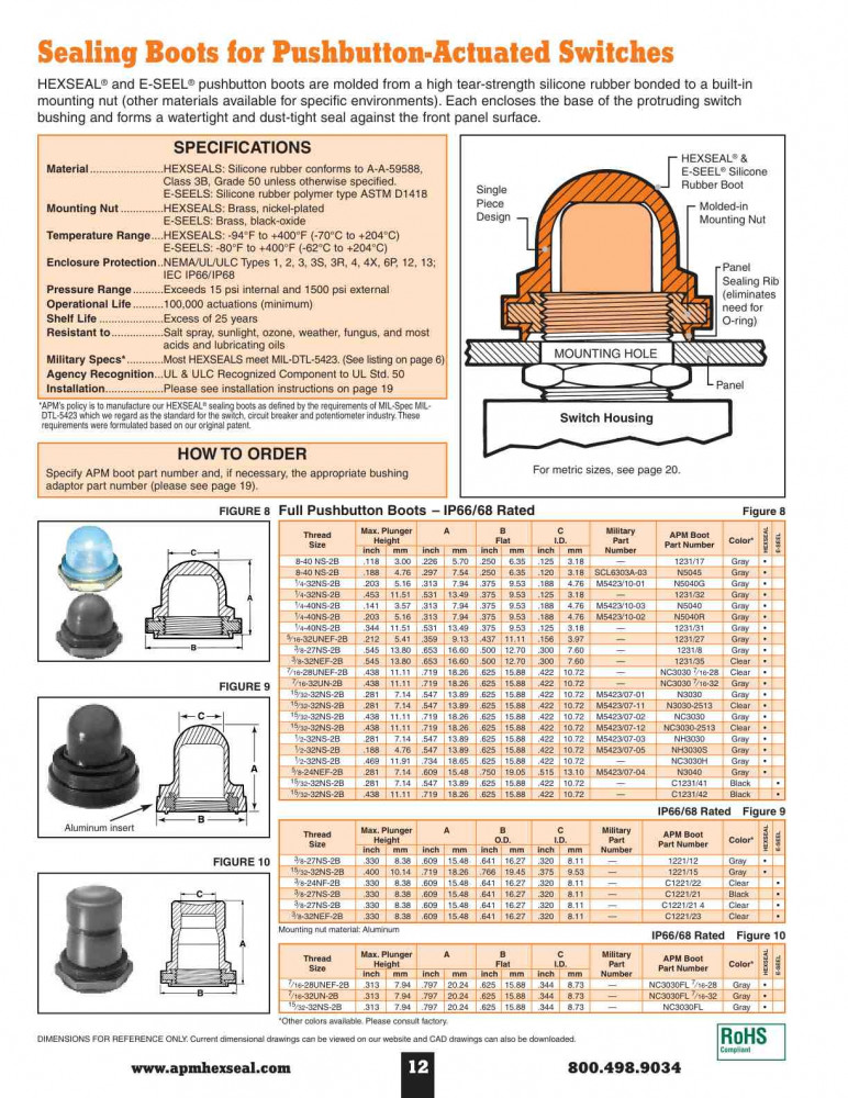 APM Hexseal product documentation page 1
